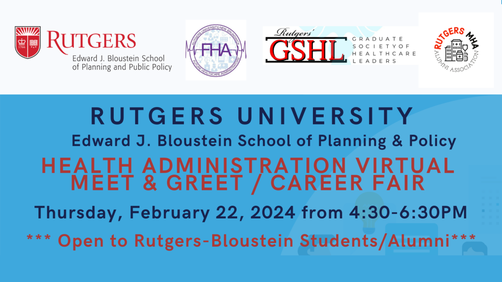 Spring 2024 Meet & Greet / Career Fair–Health Administration - Edward J ...